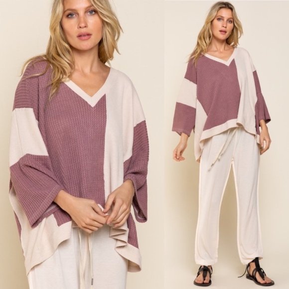 POL | Tops | Pol Waffle Weave Oversized Relaxed Fit Cut Out Boxy Tee ...